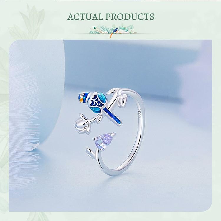 Blue Bird Ring | Sterling Silver Rings | ALLORA JADE – Allora Jade